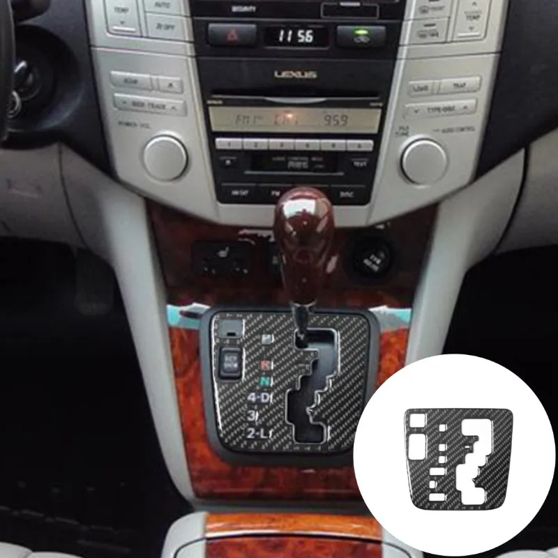 Carbon-Fiber-Car-Gear-Shift-Panel-Cover-Decoration-Stickers-For-LEXUS ...