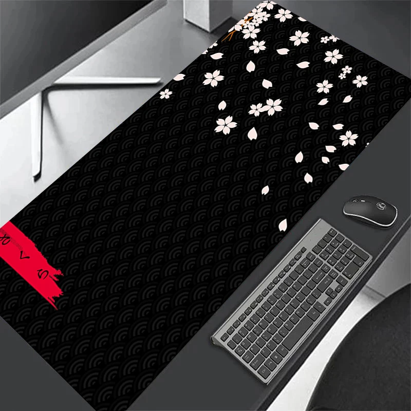 Flower-Pad-Large-Black-Gaming-Mouse-Pad-Sakura-Mousepad-Gamer-900x400 ...