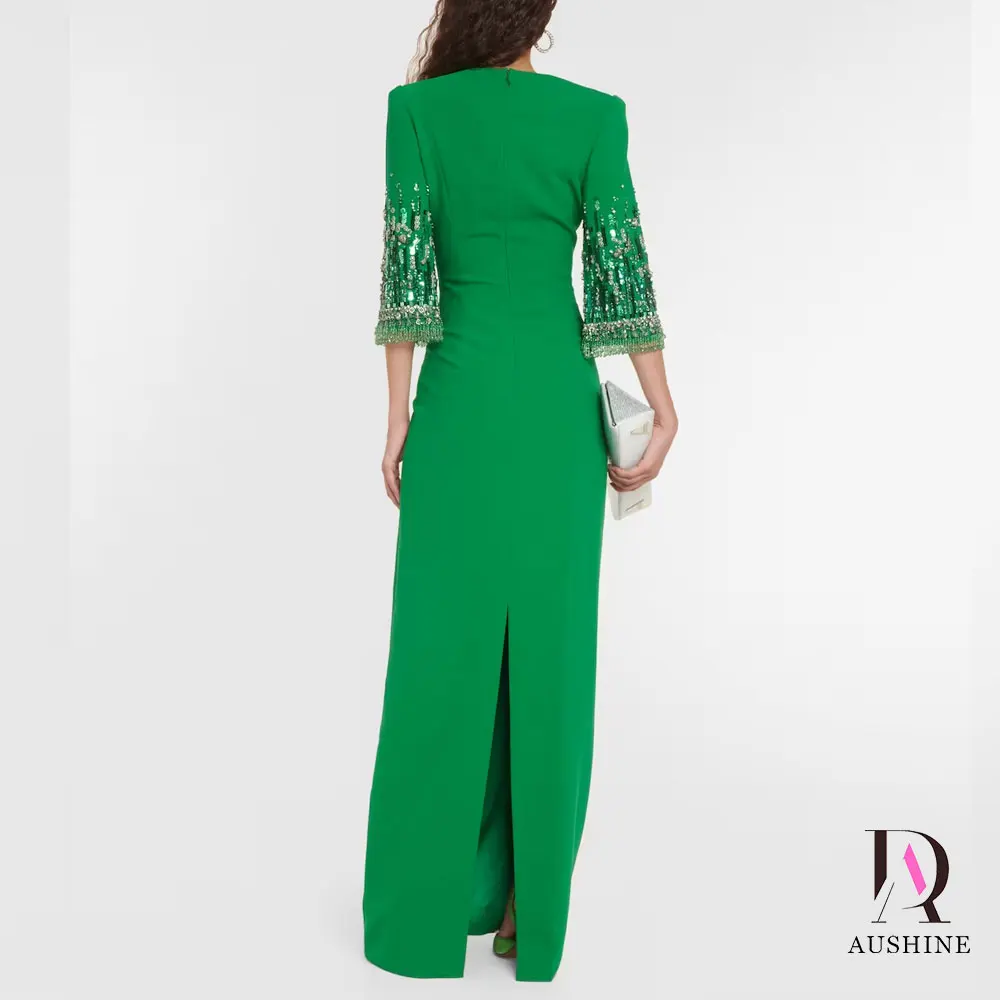 Aushine-Dress-Floor-Length-Luxury-Birthday-Evening-Dress-Full-Sleeves-Summer-Elegant-Wedding ...