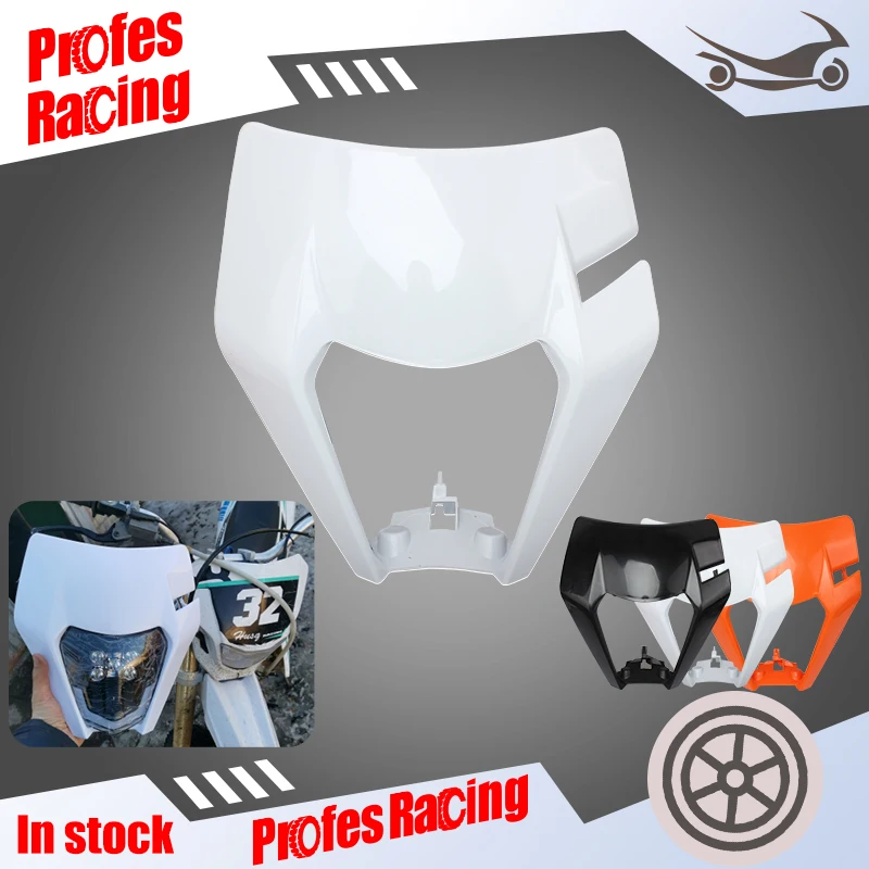 Motorcycle-Universal-Headlamp-Headlight-Plastic-Mask-For-SX-XC-SXF-XCF ...