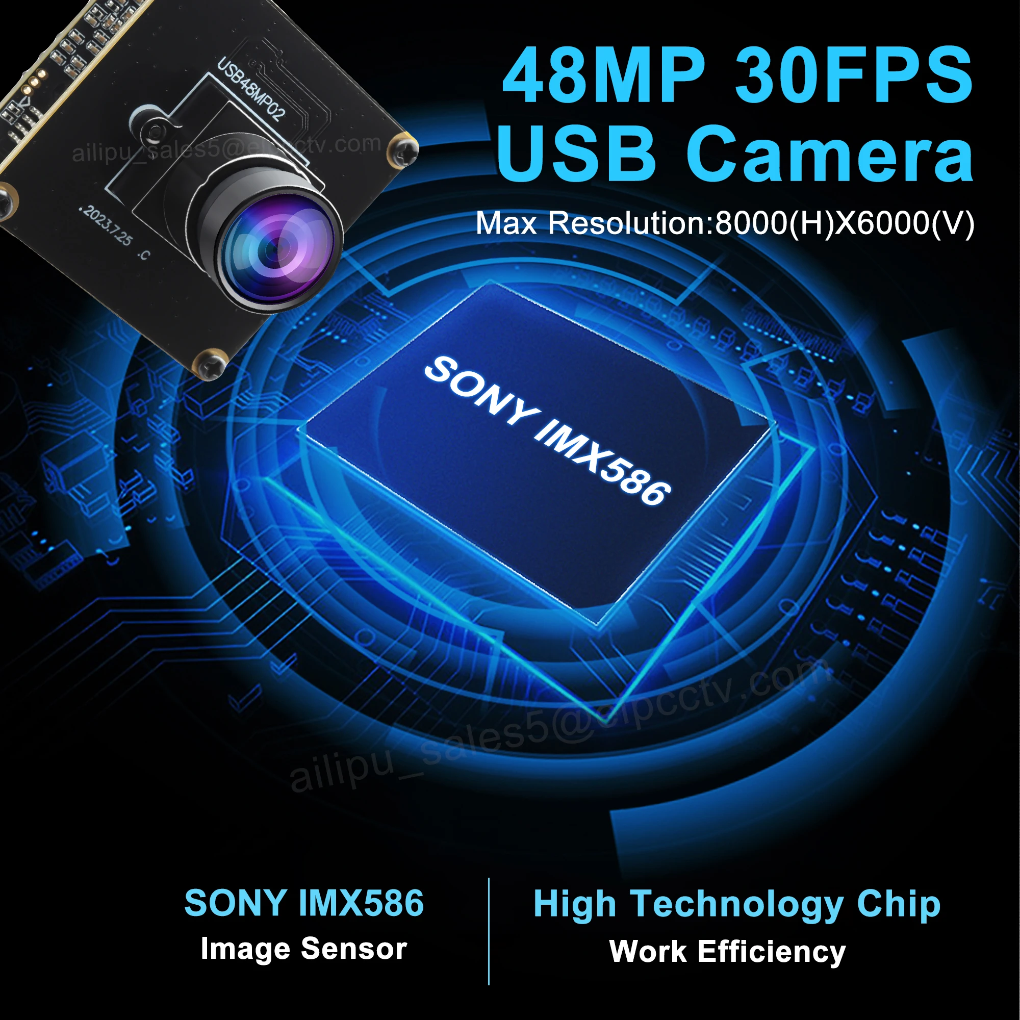 ELP 48mp USB Camera Module 30fps for Computer Wide Angle PC Camera Mini ...