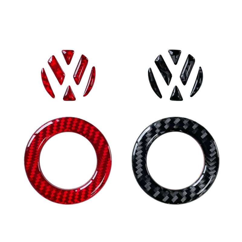 Car Interior Carbon Fiber Car Steering Wheel Sticker Decor For Vw 2011 ...