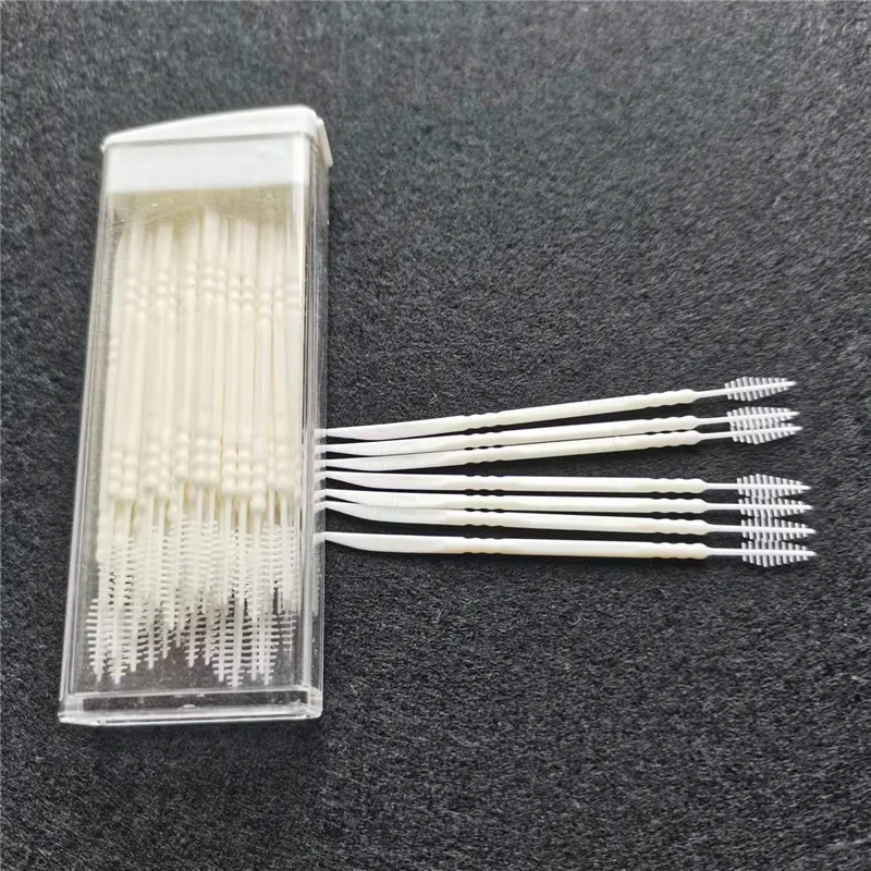 60 Fishbone Double-headed Toothpick Brush Boxed Portable Hotel ...