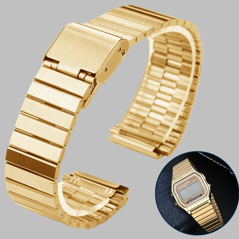 Watch-Band-for-Casio-F-91W-Stainless-Steel-Strap-for-F105-F108-A158W ...