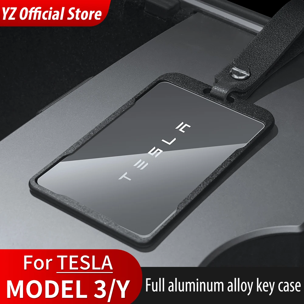 YZ Applicable to Tesla Model 3 Model Y New Aluminum Alloy Key Card Car ...