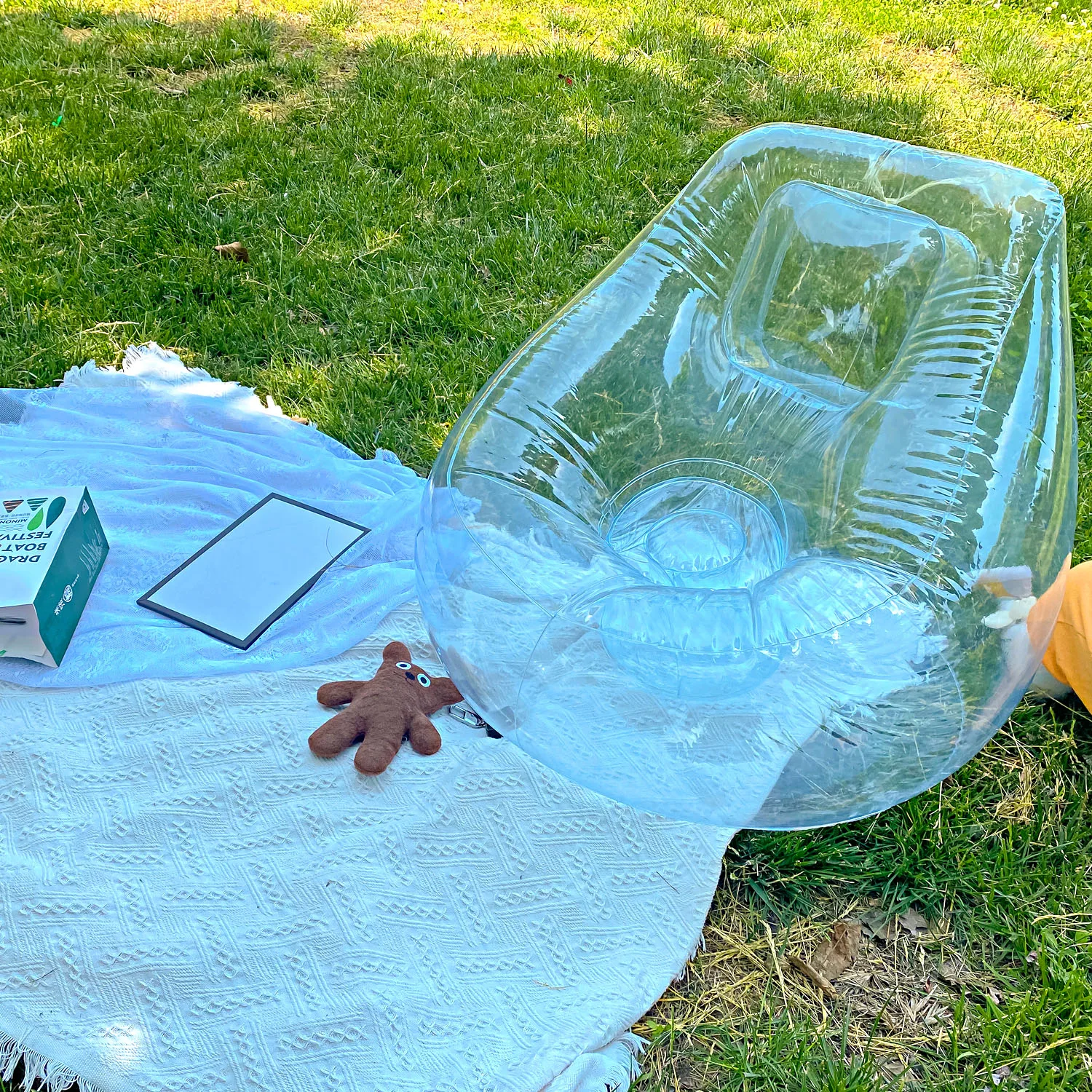 Transparent Inflatable Sofa Chair, Blow up Couch, Indoor and Outdoor ...