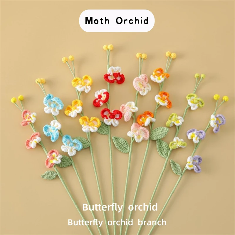 Holiday-Warm-Gift-Hooked-Multi-Head-Woolen-Thread-Phalaenopsis-Flower ...