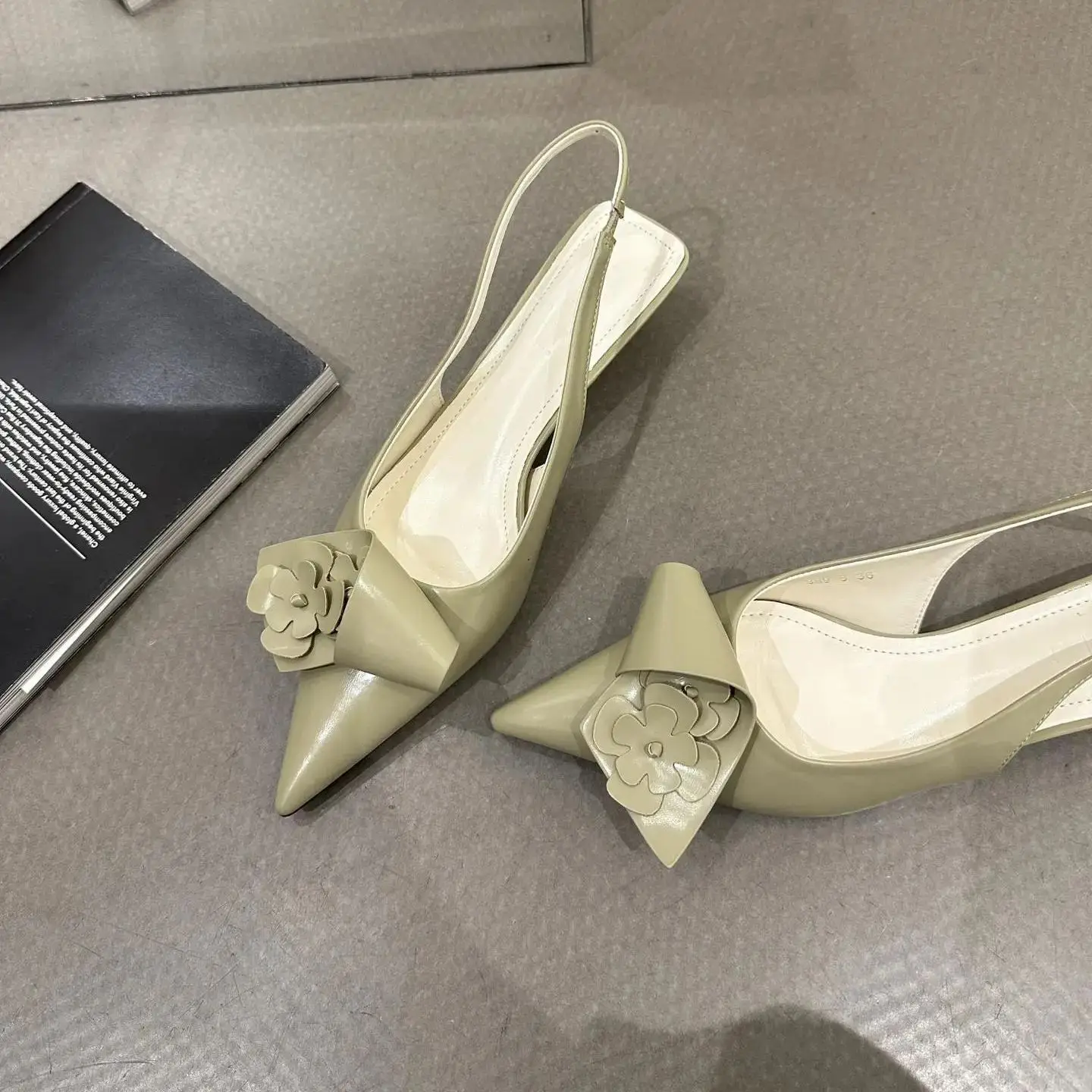 Pointed-Toe-Women-Sandals-Fashion-Flower-Ladies-Shoes-2024-Summer-New ...