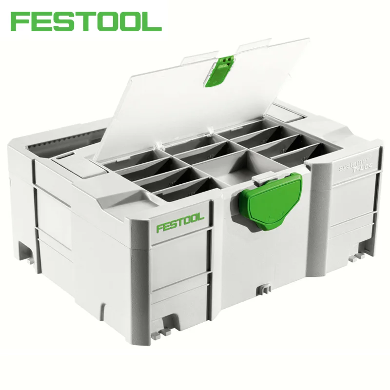 FESTOOL-497851-T-LOC-Systainer-SYS-1-Storage-Box-with-Lid-Tools ...