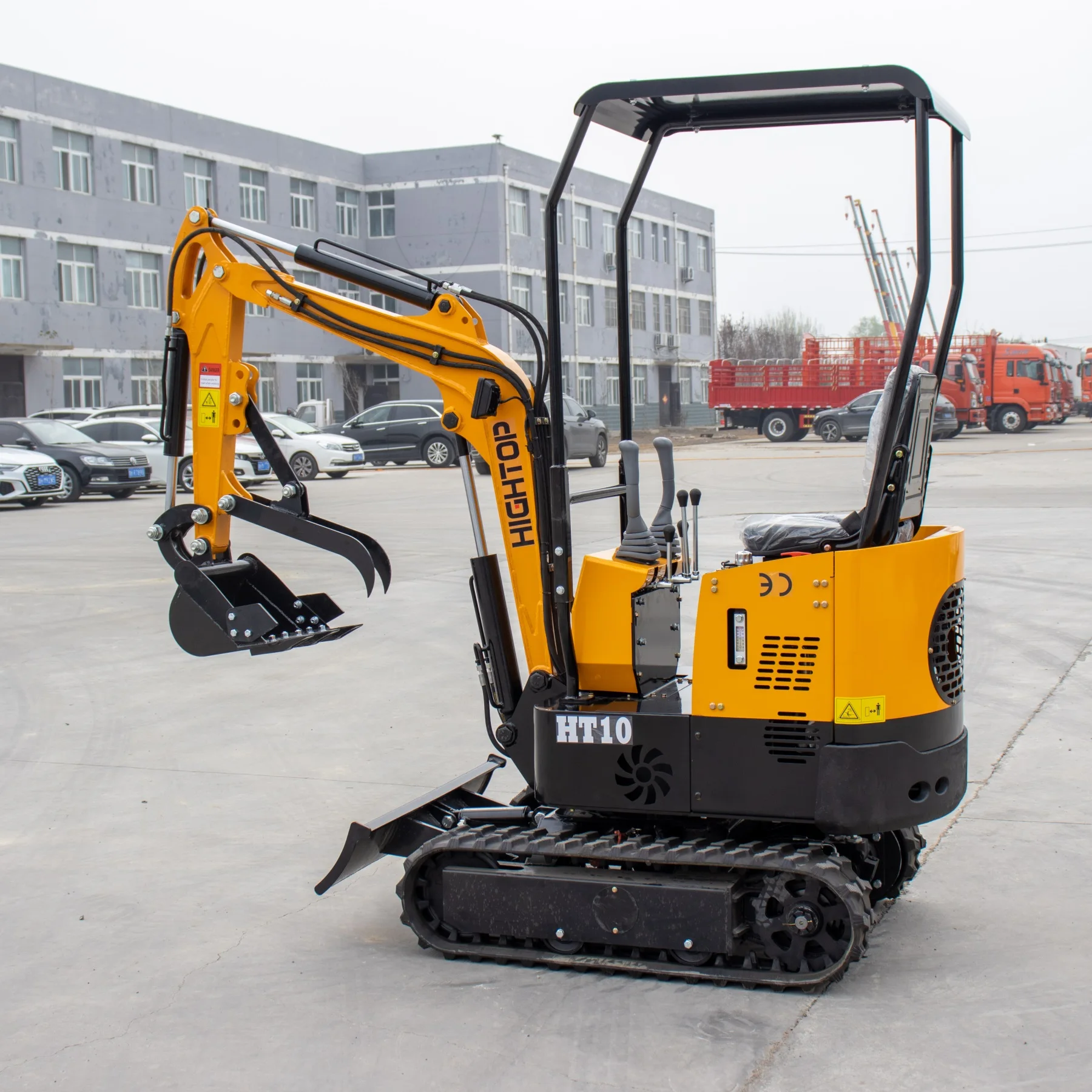 Chinese-1-Ton-Mini-Excavator-Manufacturer-HT10-Mini-Crawler-Digger ...