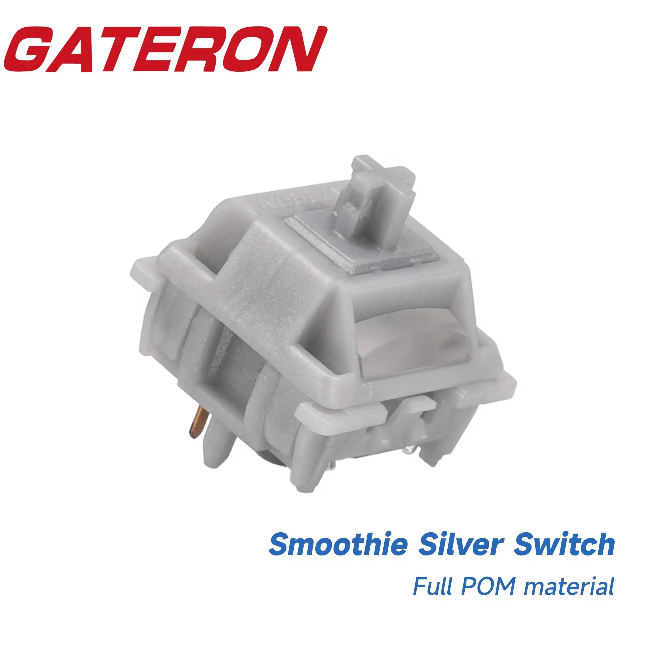 GATERON Smoothie Silver Switch 5 Pin 45g Linear POM Housing Stem ...