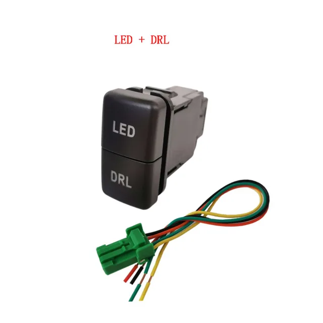 1PC Car Dual Key Switch Differential Lock Tank ABS spotlight Winch ...