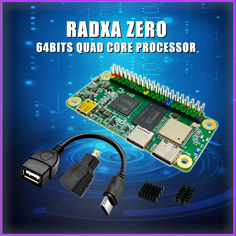 New Radxa Zero Amlogic S905Y2 Quad Cortex A53 Same Size as Raspberry Pi Zero 2 W Optional Case ...