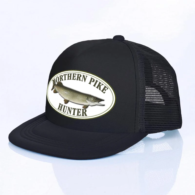 Northern-Pike-Fishes-Oval-Logo-Adult-Baseball-Caps-Fishermen-Fans ...