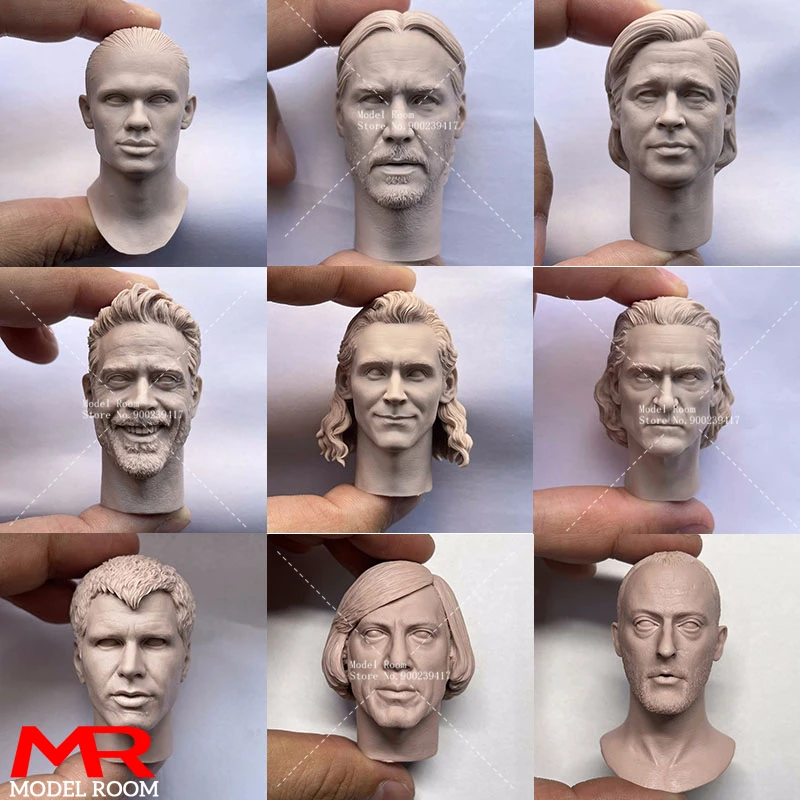 Unpainted-1-6-Brad-Pitt-Joaquin-Keanu-Reeves-Harrison-Ford-Jeffrey-Dean ...