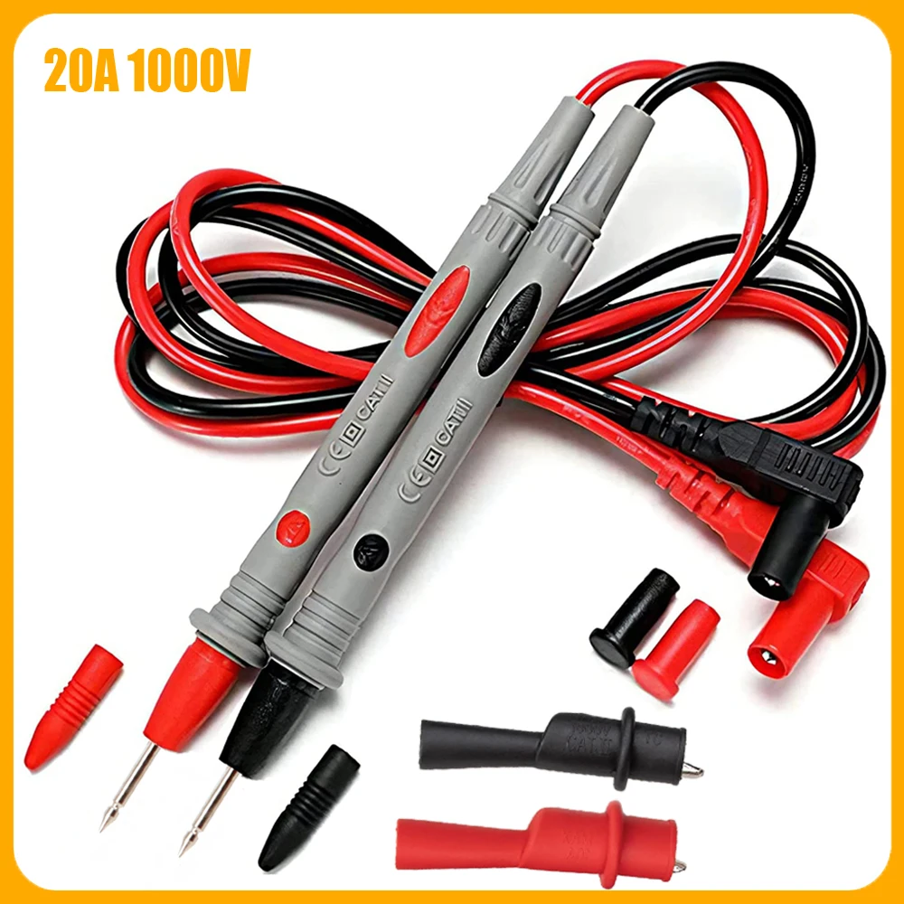 NEW-Digital-Multimeter-Probe-Test-Leads-1000V-10A-20A-Universal-Multi ...