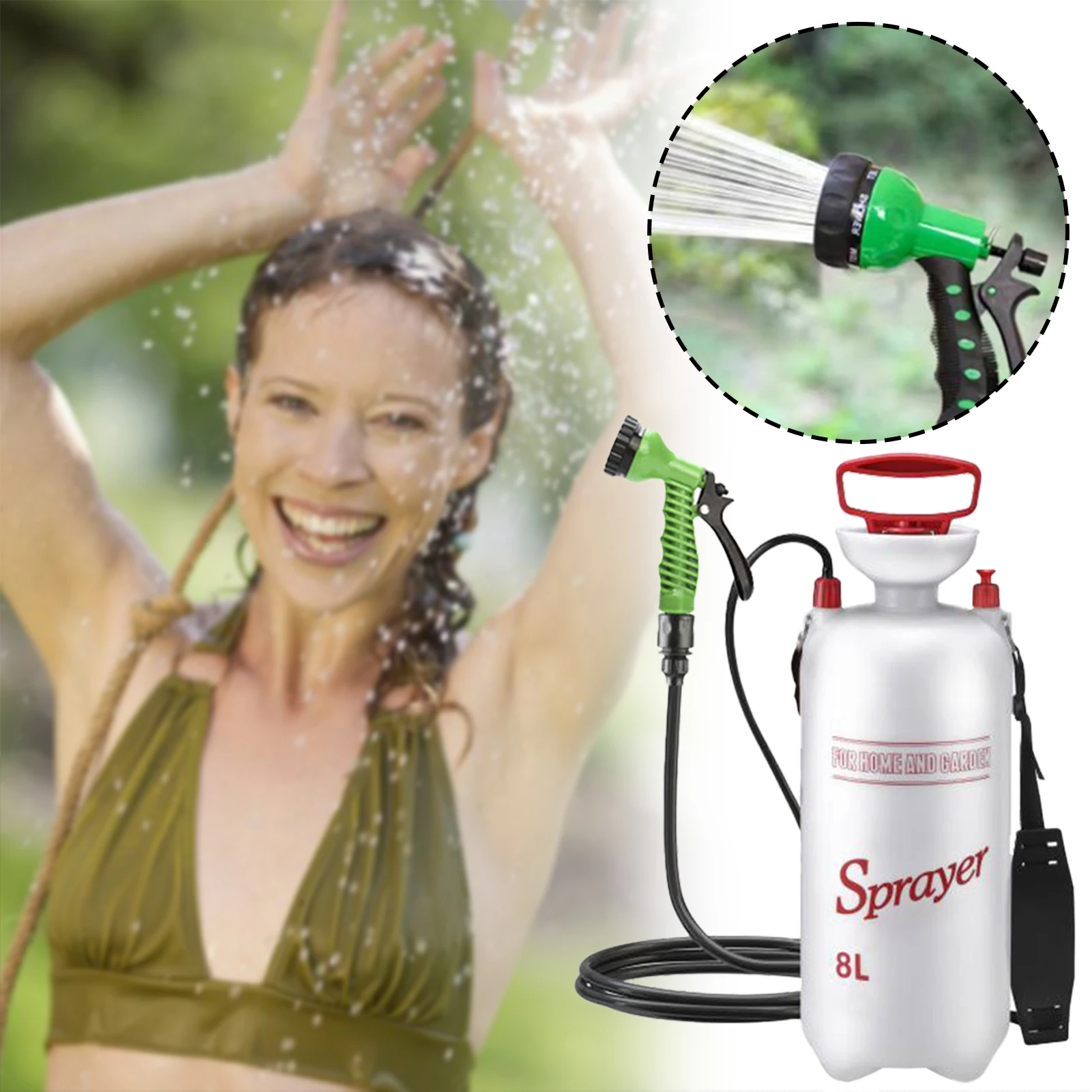 Outdoor Camping Shower Outdoor Bath Shower with 3m Hose for Plant ...