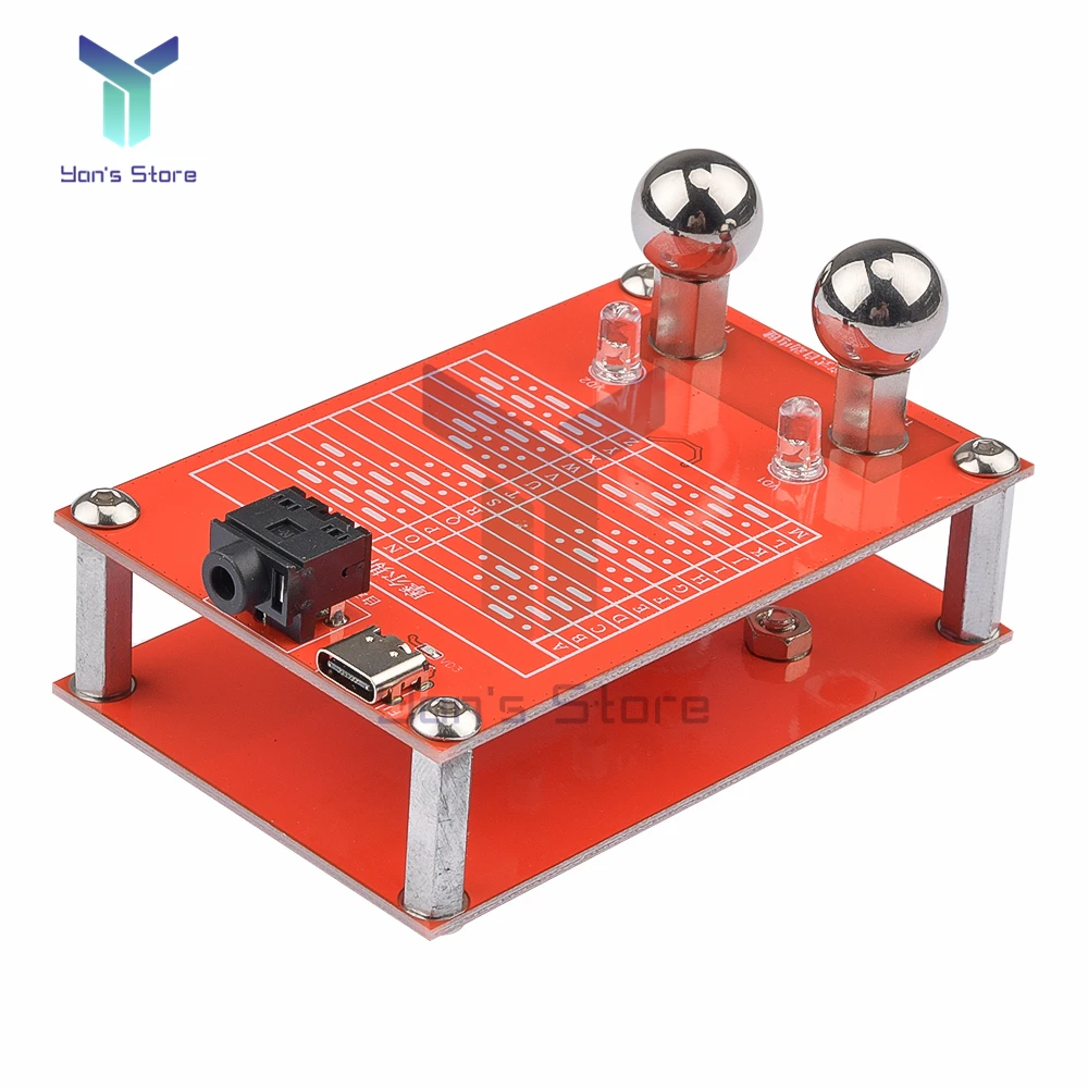 Type-c-USB-DC-5V-CW-Morse-Touch-sensing-Automatic-Key-Two-Finger-Touch ...