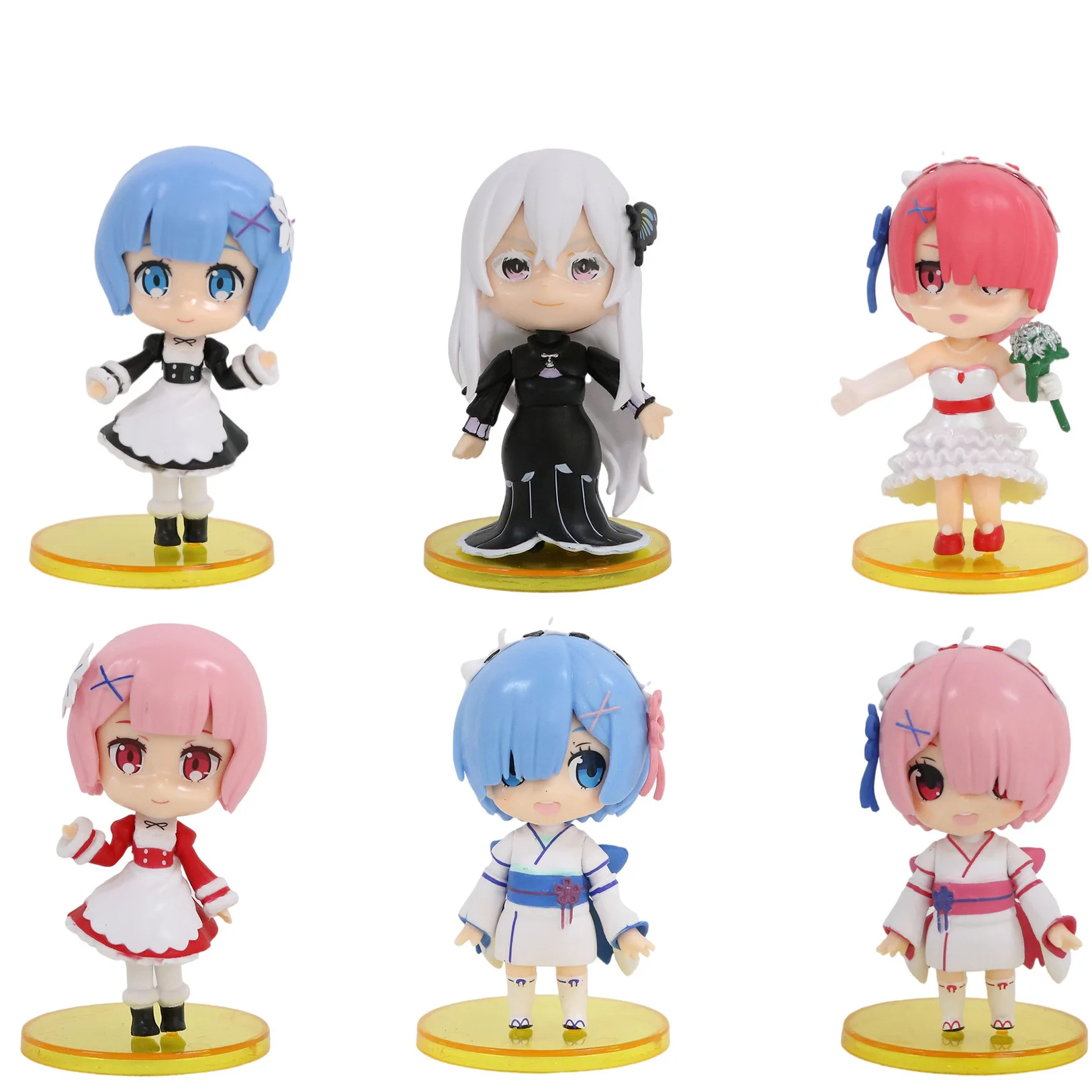 Anime Action Figures Rem Ram Zero | Echidna Zero Action Figure | Rem И ...
