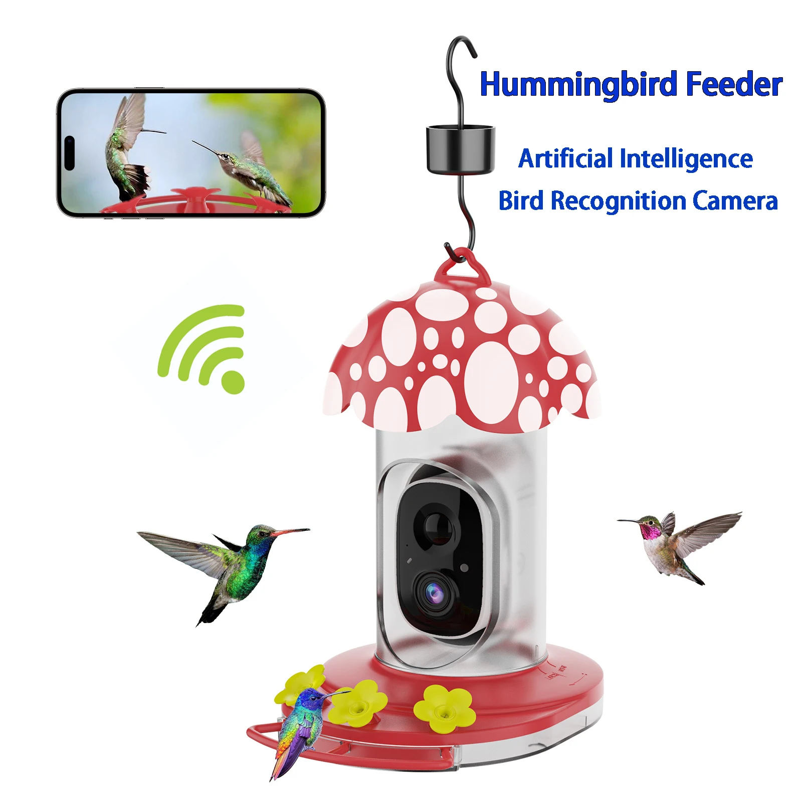 Inteligente-Hummingbird-P-ssaro-Alimentador-AI-Bird-Recognition-Camera ...