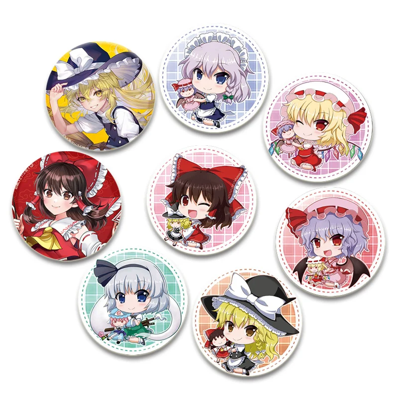 32-44-58mm-Touhou-Project-Brooch-Cartoon-Metal-Creative-Badge-Backpack ...