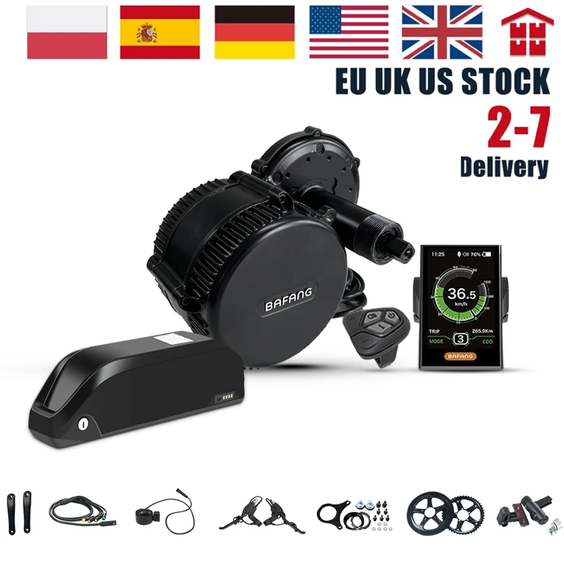 Bafang Bbs02 750w 48v Complet Kit Ebike Motor Bafang Bbs02b Mid Drive Motor Kit With 52v Battery ...