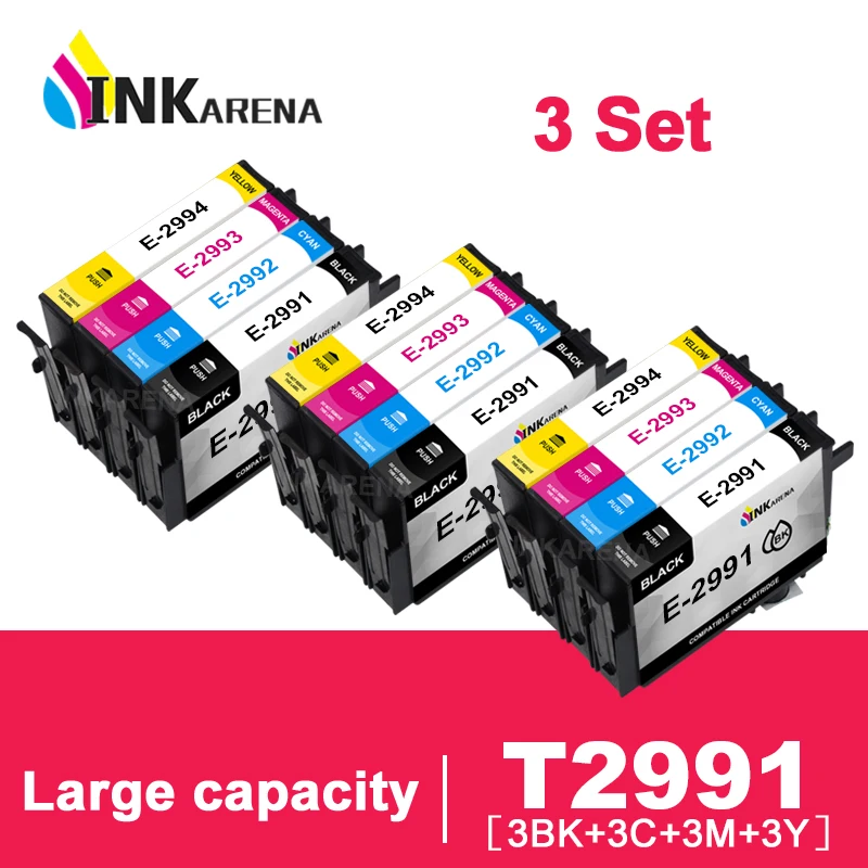 INKARENA-x3-set-29-XL-Cartridge-Compatible-for-Epson-T29-T2991-T-2991 ...