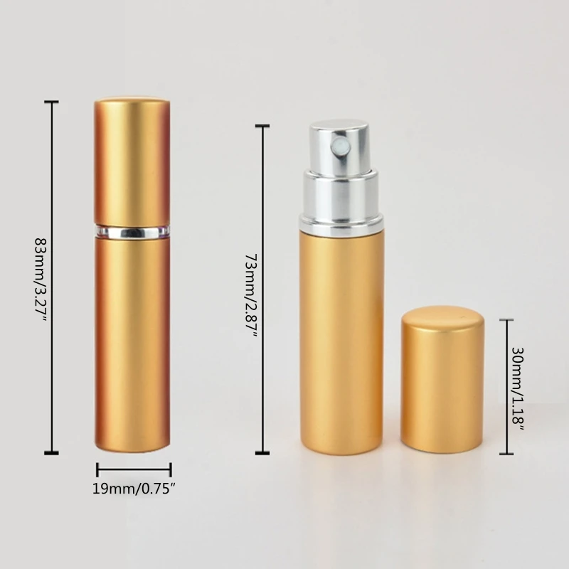 5ml 8ml Metal Aluminum Refillable Perfume Bottle Empty Cosmetic Spray ...