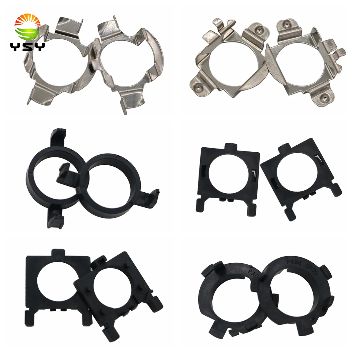 H7 LED Headlight Bulb Base Retainer Holder Adapter Socket Headlamp ...