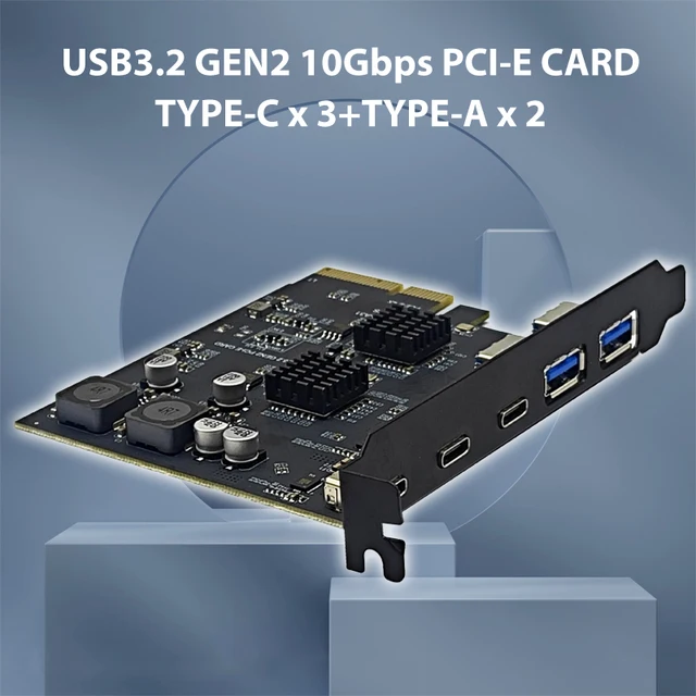 Best Usb Pcie Card FANBLACK PCIe To USB 3.2 Gen 2 Card With 20 Gbps ...