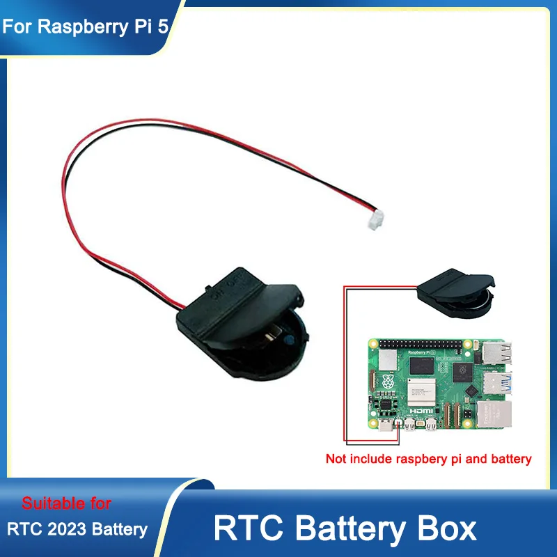 Raspberry-Pi-5-RTC-Battery-Box-RTC-Clock-Battery-Kit-Real-Time-Clock ...