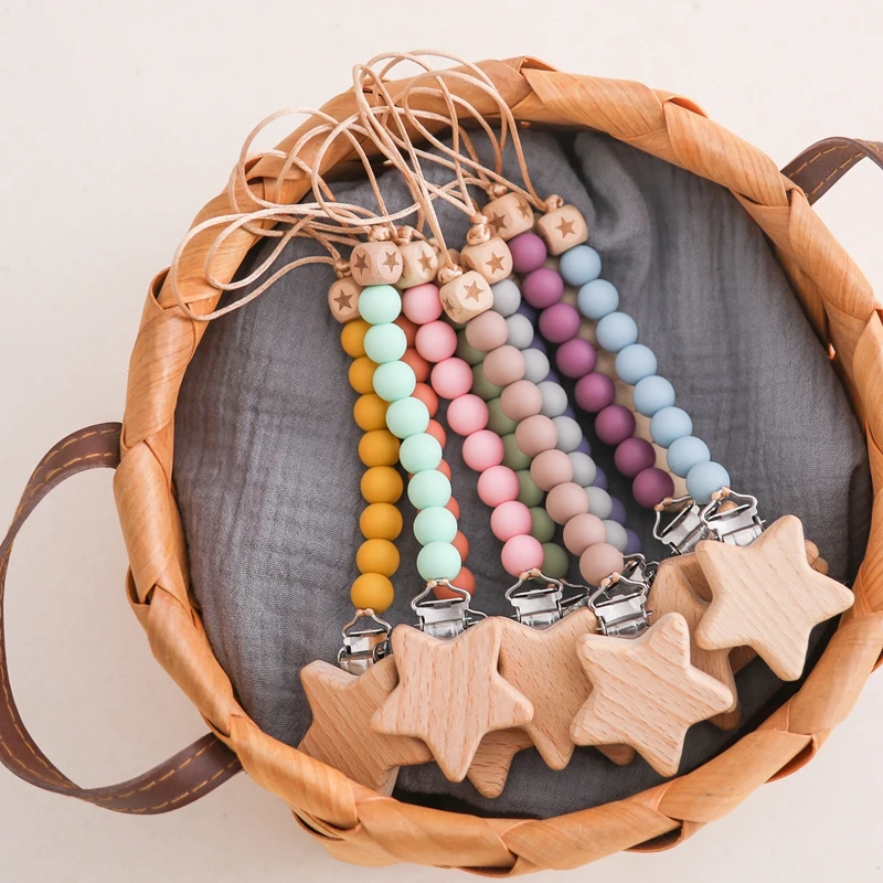 Baby-Pacifier-Chain-Clip-BPA-Free-Silicone-Removable-Soother-Chain ...