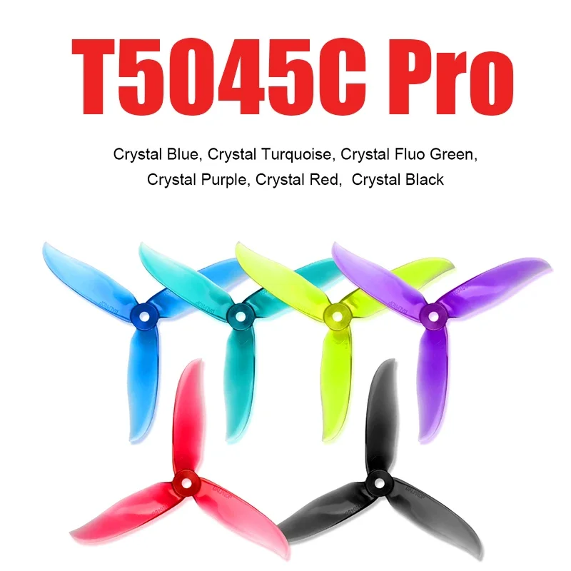 2-Pairs-Dalprop-Cyclone-T5045C-PRO-5045-3-Blades-5x4-5-CW-CCW-Propeller ...