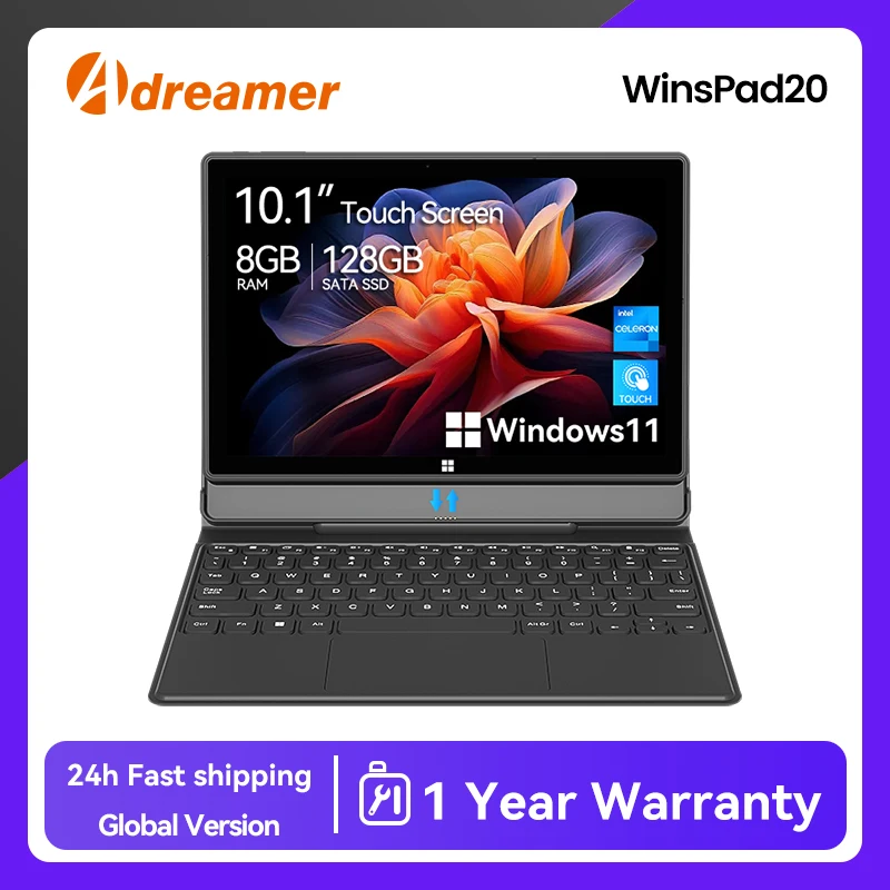 Adreamer-Windows-Tablet-con-teclado-8GB-128GB-4000mAh-2-en-1-PC-barato ...