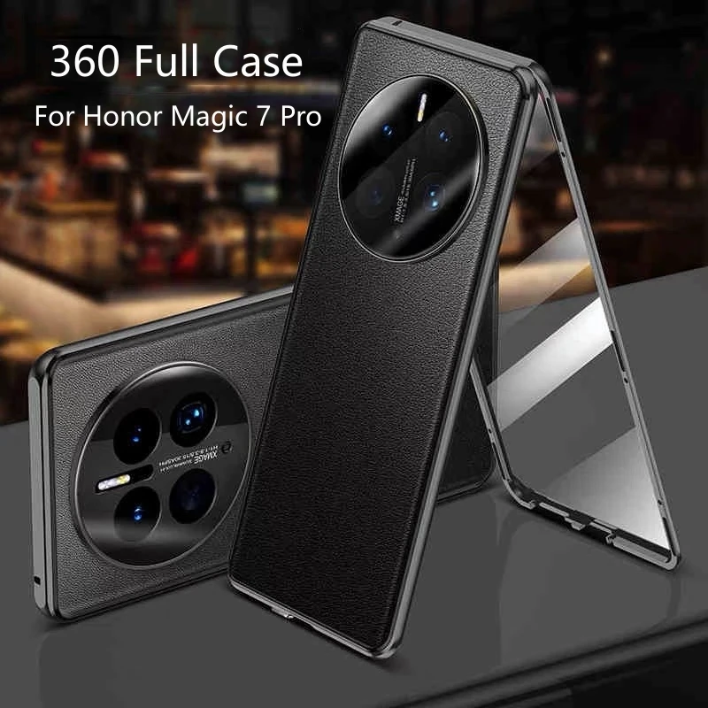 360-Full-Case-For-Honor-Magic-7-Pro-Case-Tempered-Glass-Leather-Cover ...