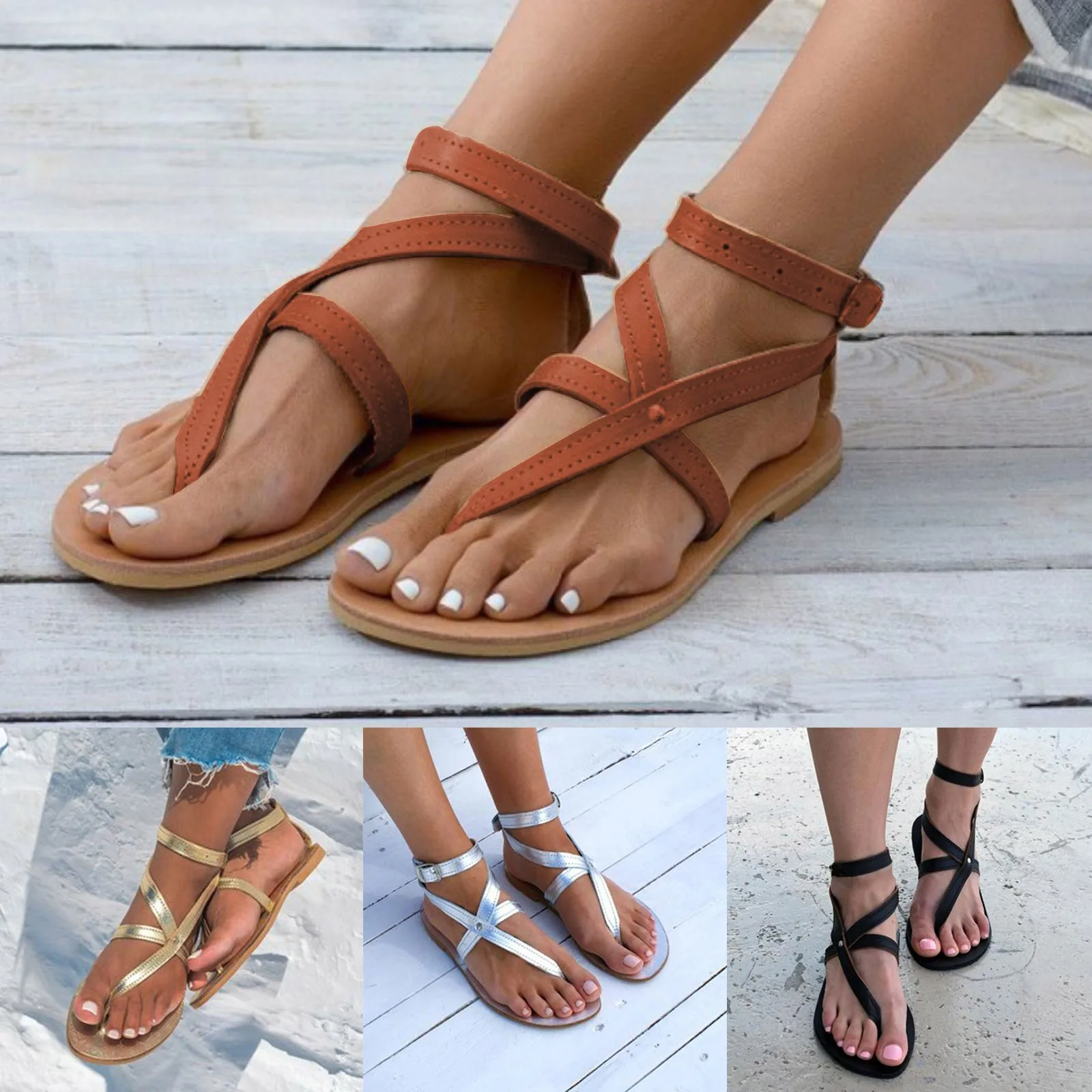 GIRL And Womens Flat Sandles Flat Comfortable Shoes And Flat Heeled ...