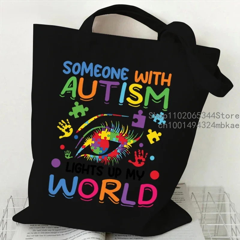Autism-Shoulder-Bag-Women-Vintage-Tote-Bags-Colour-Autism-Eyes-Print ...