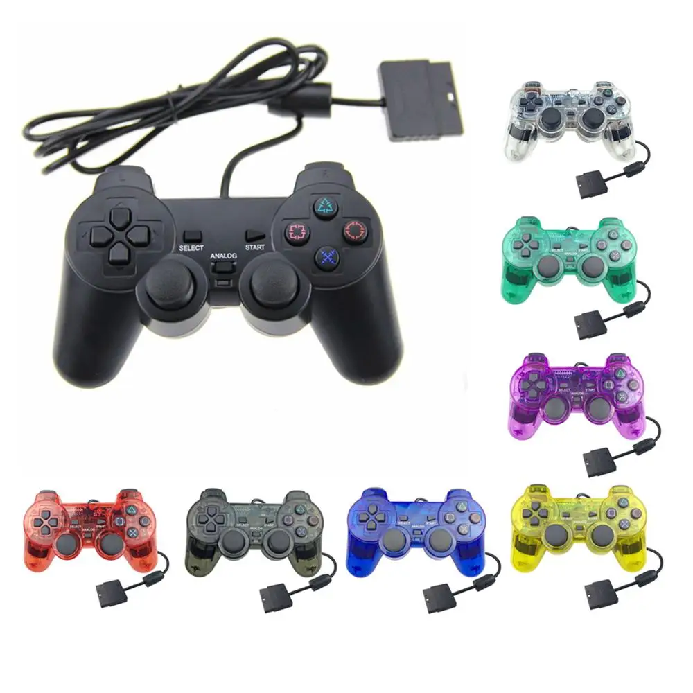 Mando con cable para PS2, Joypad para Sony Playstation PS2| | - AliExpress