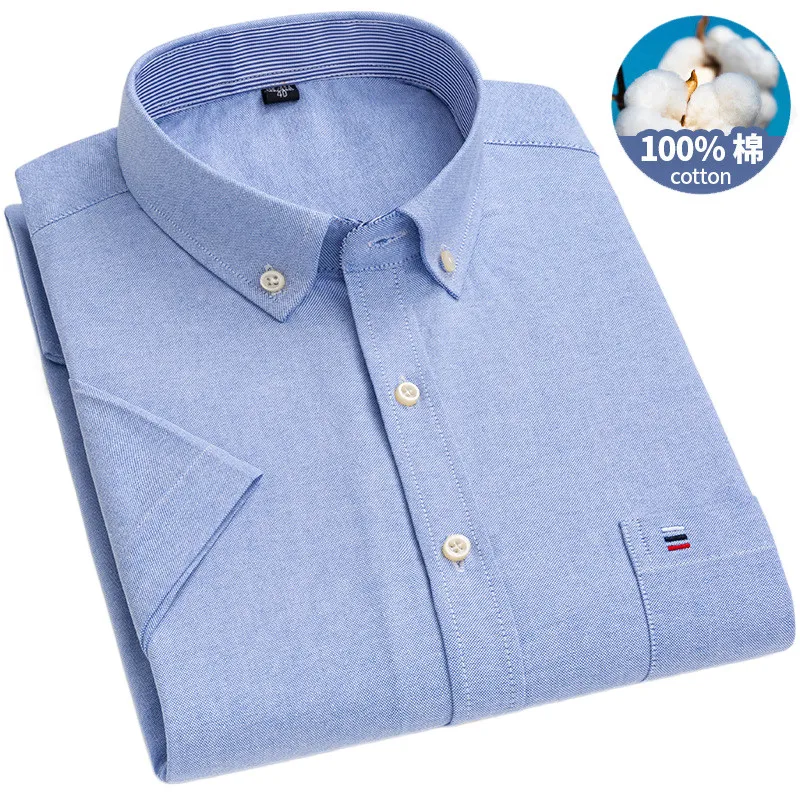 Plus-Size-7XL-6XL-5XL-Men-Casual-Shirts-Cotton-Short-Sleeve-Summer ...