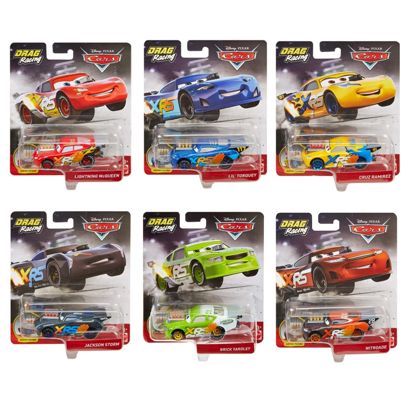 Disney-Pixar-Cars-XRS-Drag-Racing-Singles-Series-Lightning-Mcqueen-Curz ...