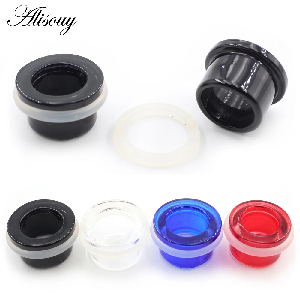 Alisouy-2PCS-Transparent-Acrylic-Hollow-Ear-Tunnels-Plugs-Expander ...