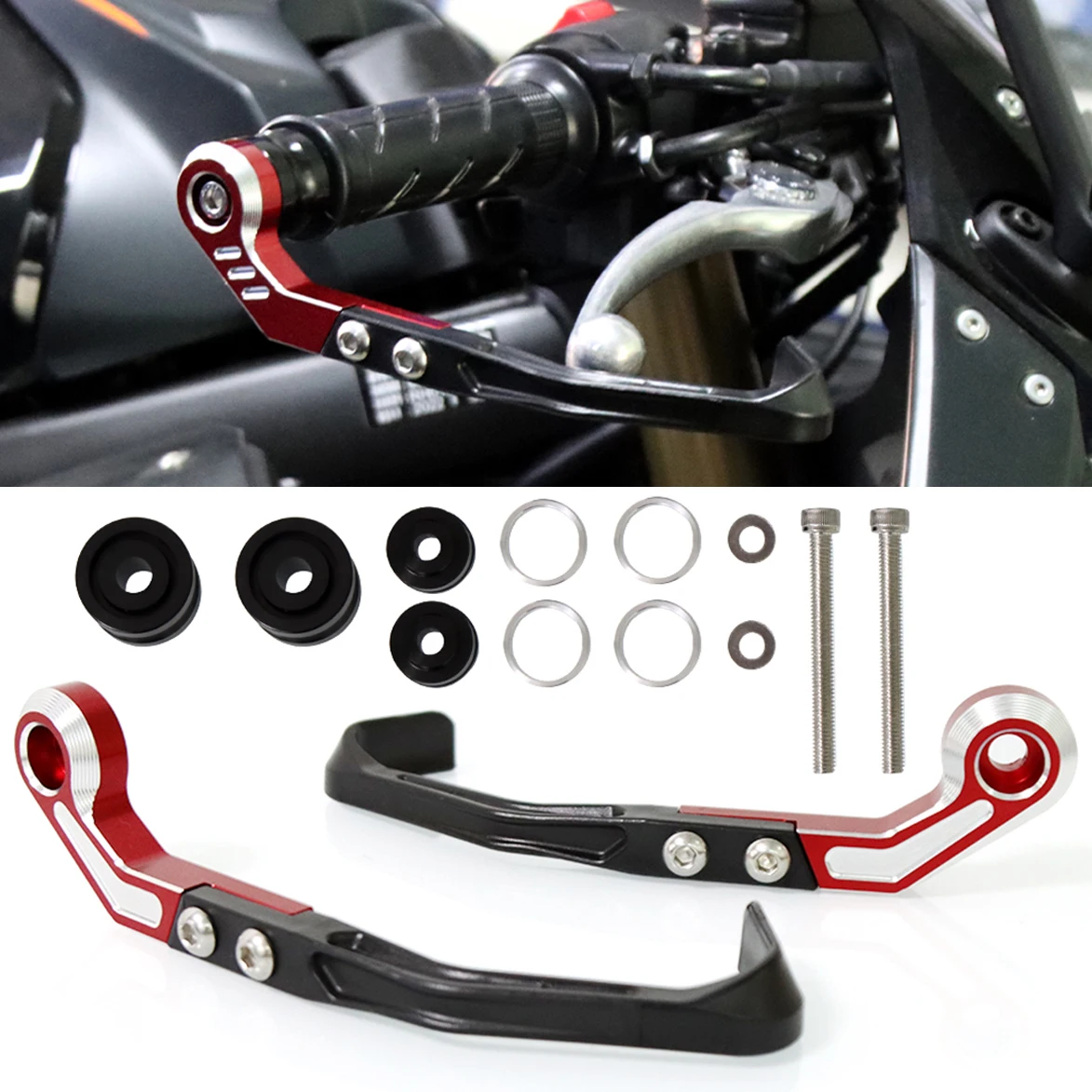 Moto-Handlebar-Grip-Brake-Clutch-Levers-Guard-Protector-For-Honda-CBR ...