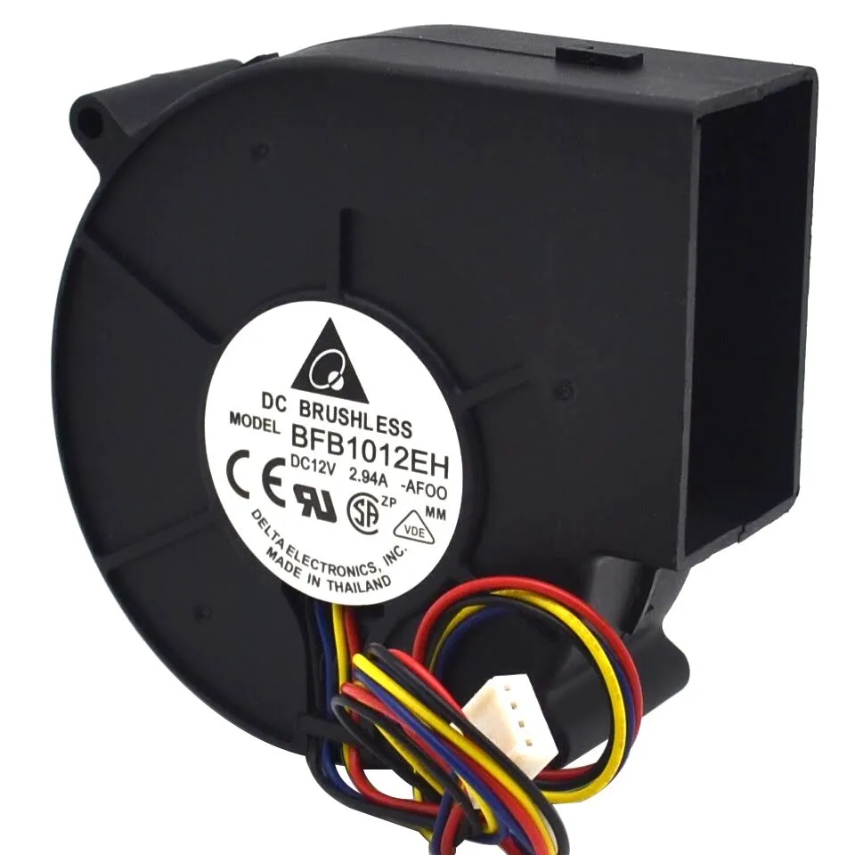 1pcs BFB1012EH 9733 12V 2.94A 9cm 4wire double ball air cooling fan ...