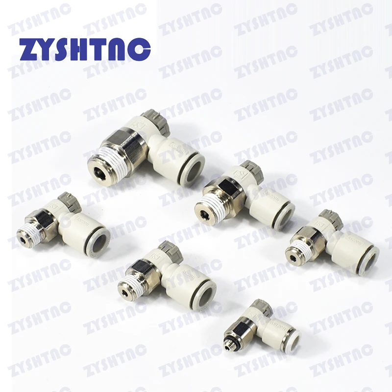 Smc Type Elbow Fittings As1201f Flow Control Valve Regulator Valve Speed Control Valve Gas ...