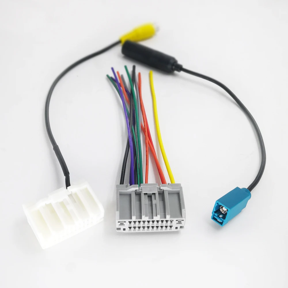 Biurlink 3pcs/set Rear Camera Reversing Video Rca Cable Fakra Harness ...