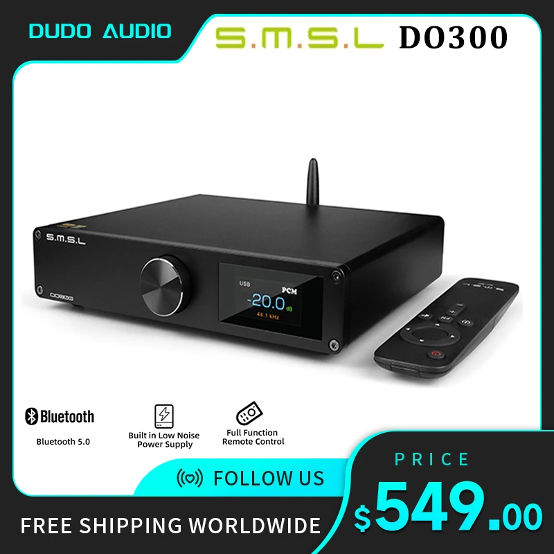 SMSL DO300 Audio DAC ES9039MSPRO MQA CD XMOS XU316 DSD512 32Bit 768KHZ ...