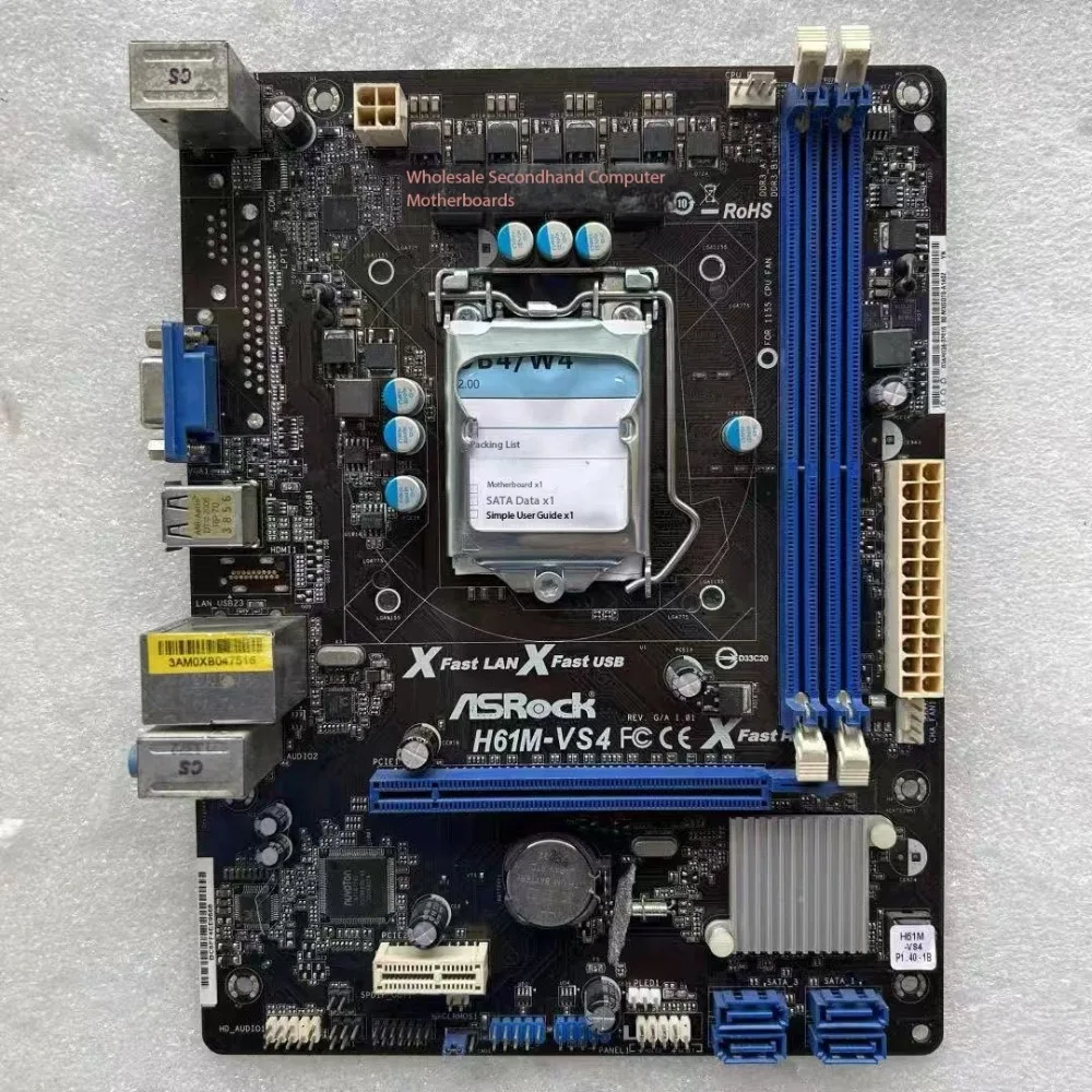 Placa base ASROCK / ASRock Technology H61M- VS4, 1155 pines, DDR3, para ...