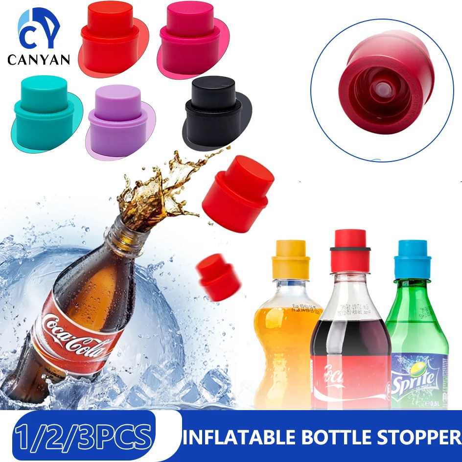 Bottle-Stopper-Inflatable-Airtight-Soda-Cap-Frizzy-Drink-Sealer-Caps ...