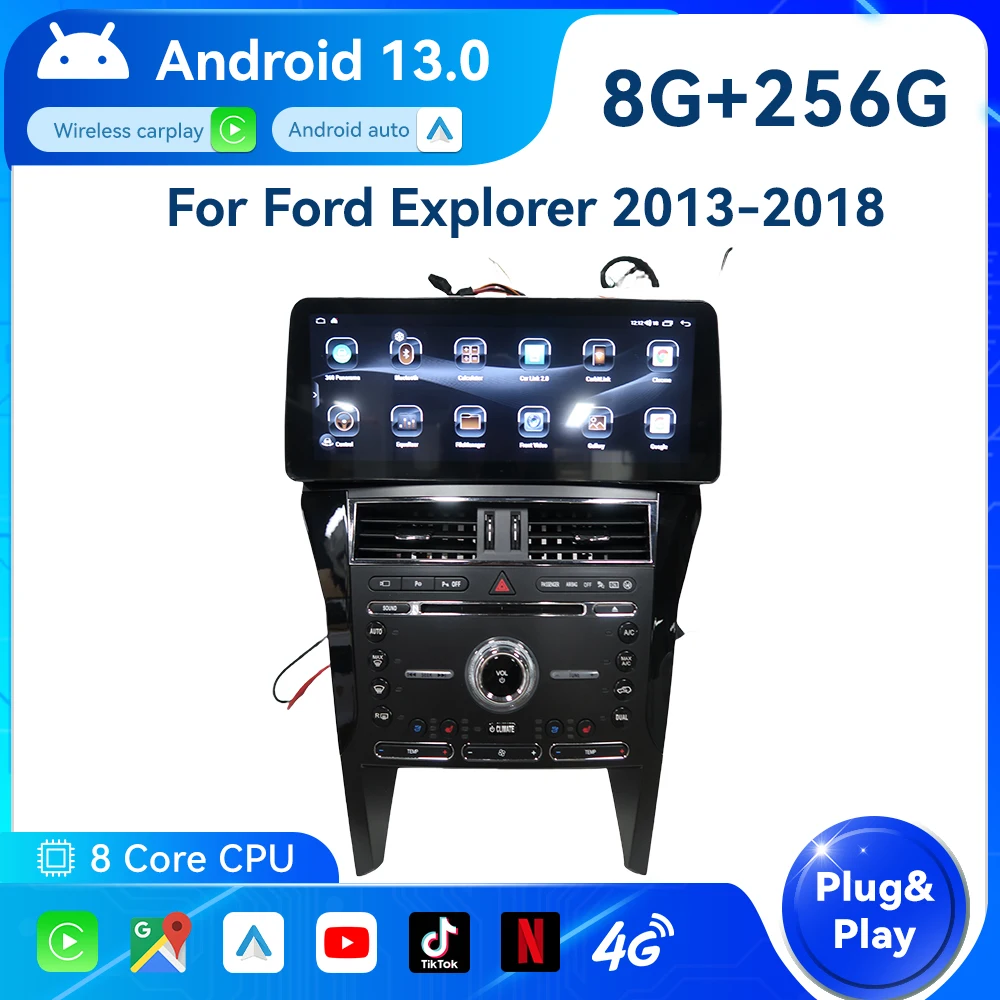 12-3-Inch-Android-12-Car-Radio-For-Ford-Explorer-2013-2018-Intelligent ...
