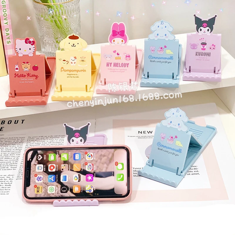 Hello Kitty Mobile Phone Stand Sanrio Cinnamoroll Anime Cartoon ...